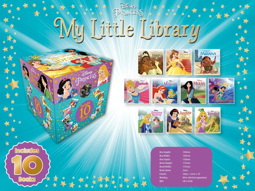 Disney Princess: 10 Books Little Library Collection - Tall Tales Books