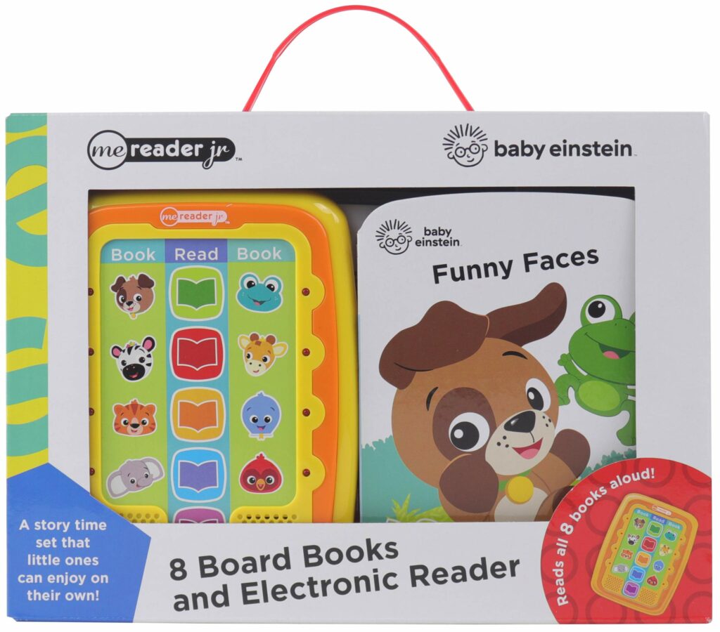 Baby Einstein Electronic Me Reader Jr and 8 Look and Find Sound Book ...